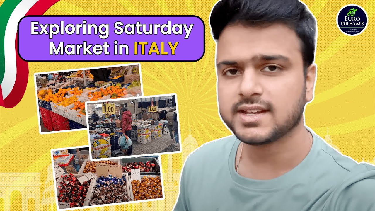 EXPLORING SATURDAY MARKET IN ITALY - YouTube