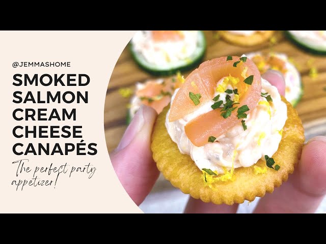 Smoked Salmon Rye Canaps Recipe Food Appetizer Recipes Finger