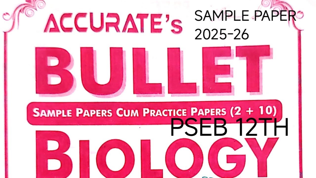 Accurate biology sample paper 2025-26| class 12 biology - YouTube