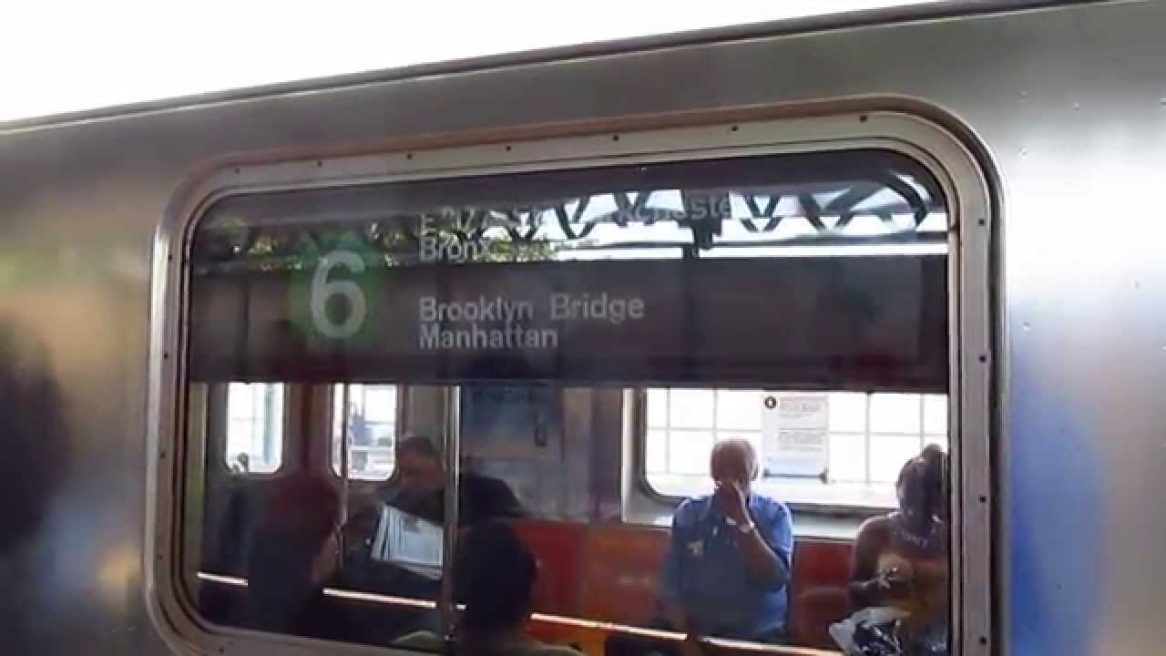 MTA New York City Subway: Two R62A 6 Trains at the Morrison Avenue ...