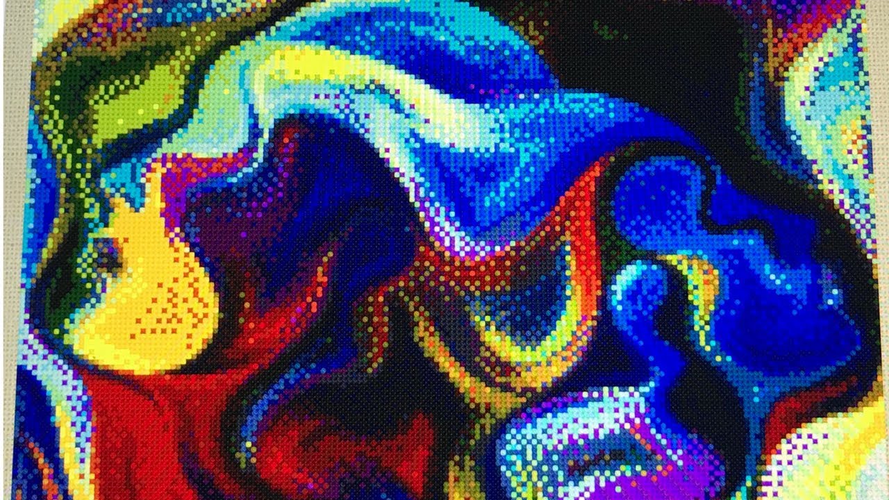 CROSS STITCH WORLD PAINTING - YouTube