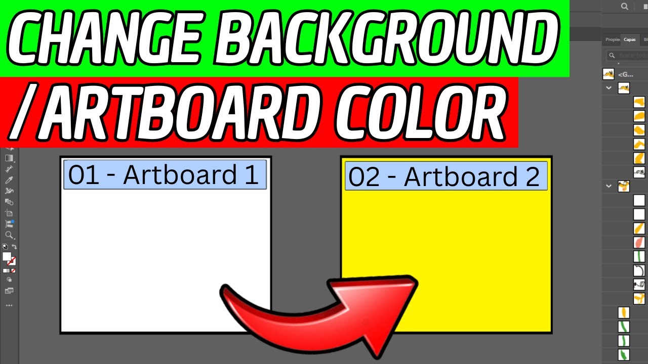 How To Change Background Color In Illustrator 2026 (Very Easy) - YouTube