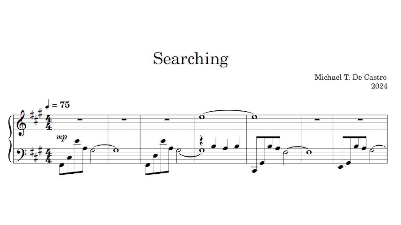 Michael Timothy De Castro - Searching - YouTube