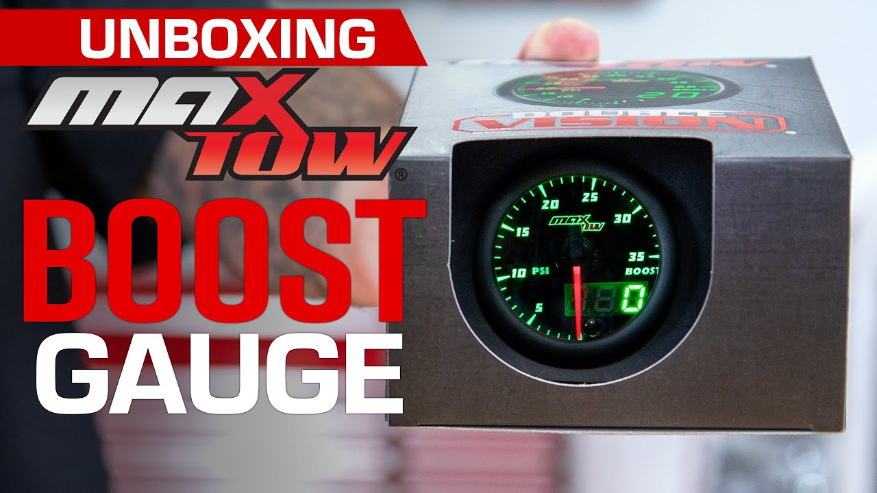 Unboxing | MaxTow Double Vision™ Series Truck Boost Gauge - YouTube