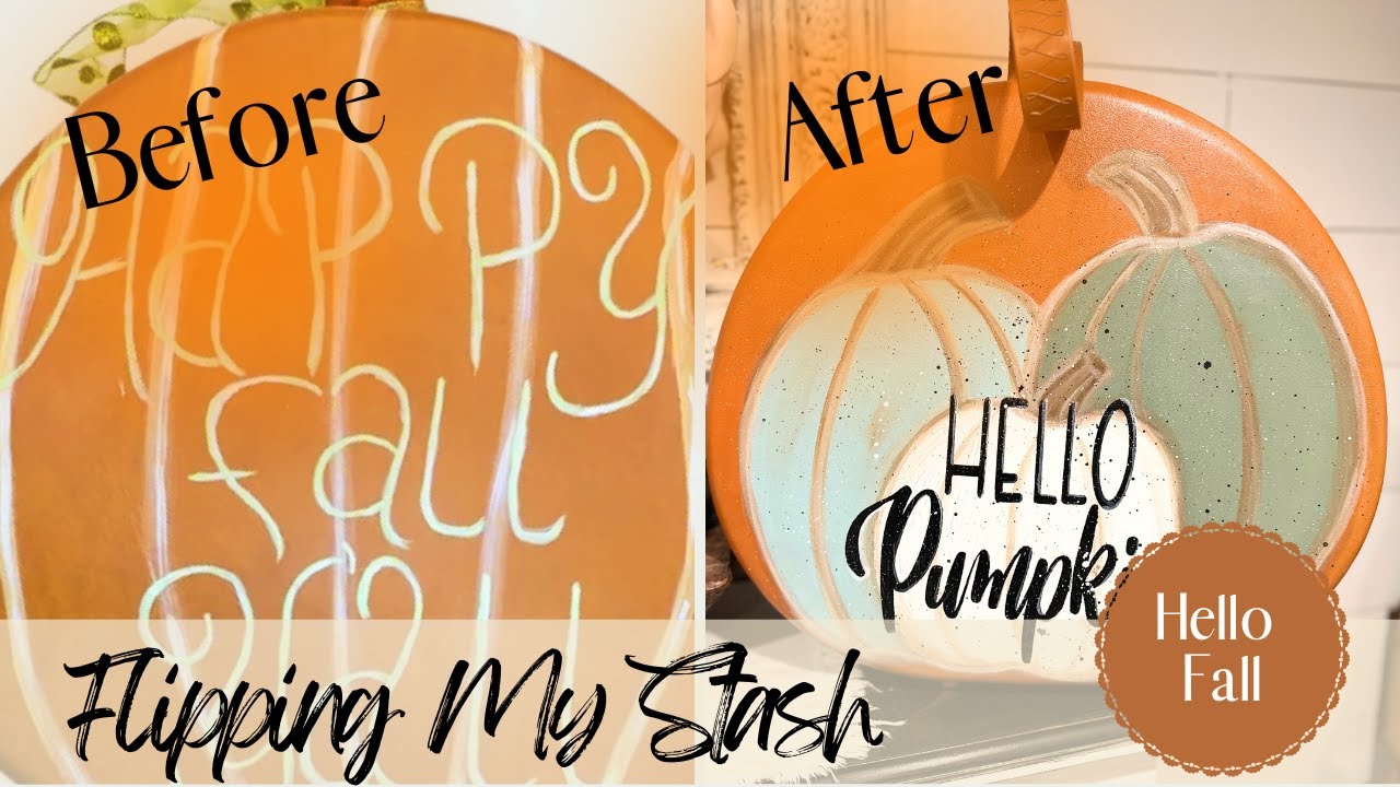 🌻Hello Fall 🌻🎃Flipping My Stash! Pumpkin DIY 🎃 - YouTube