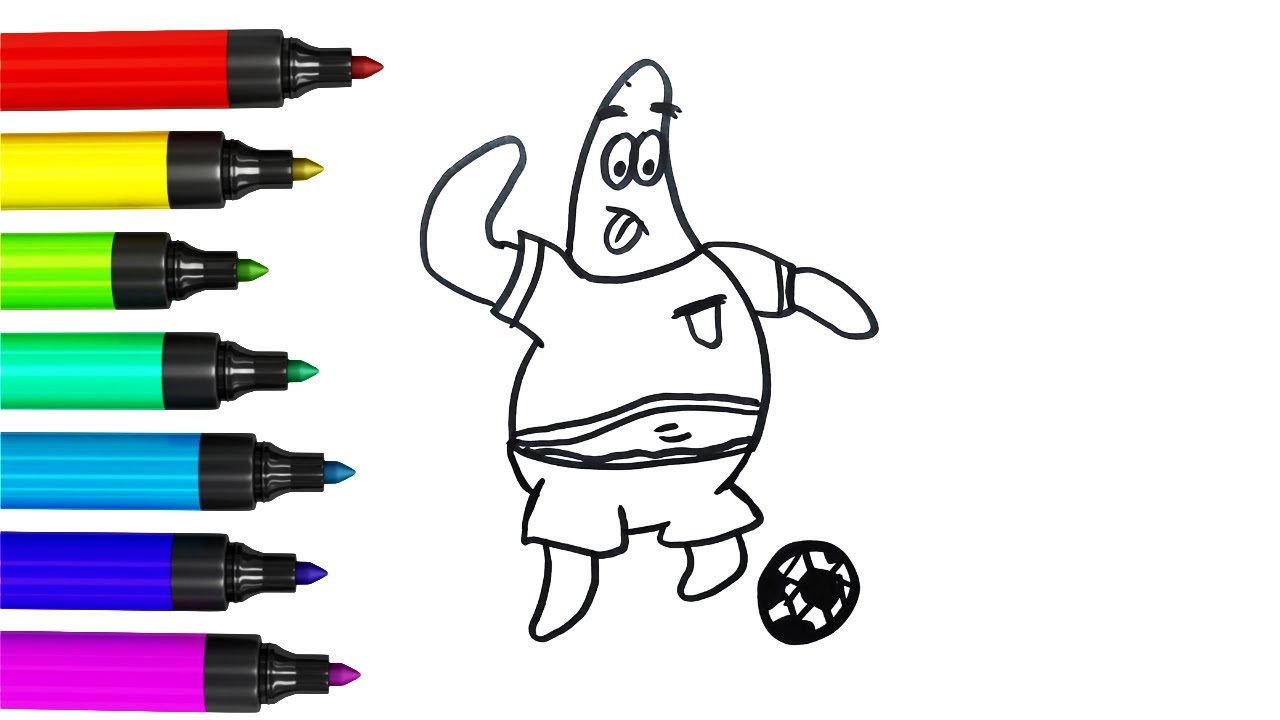 How To Draw Patrick Star Step By Step |Patrick Drawing From SpongeBob ...