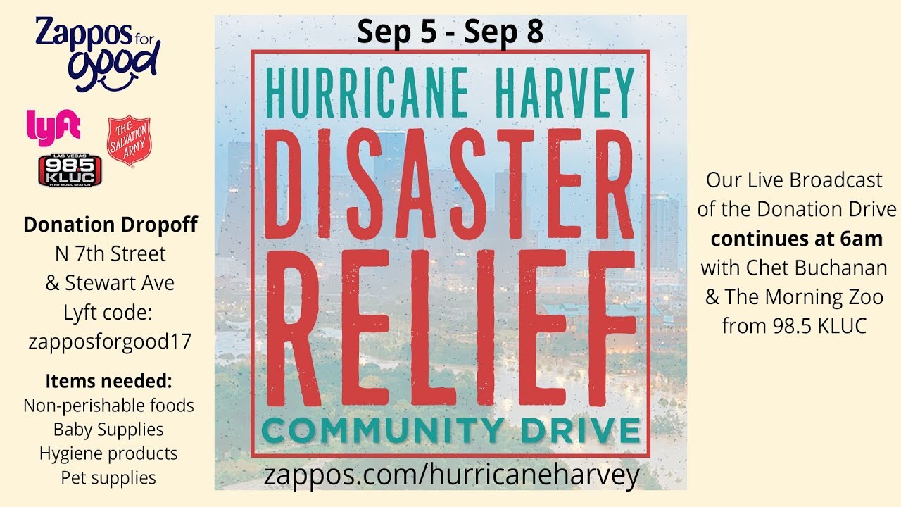 Zappos For Good Donation Drive | LIVE at Zappos.com - YouTube