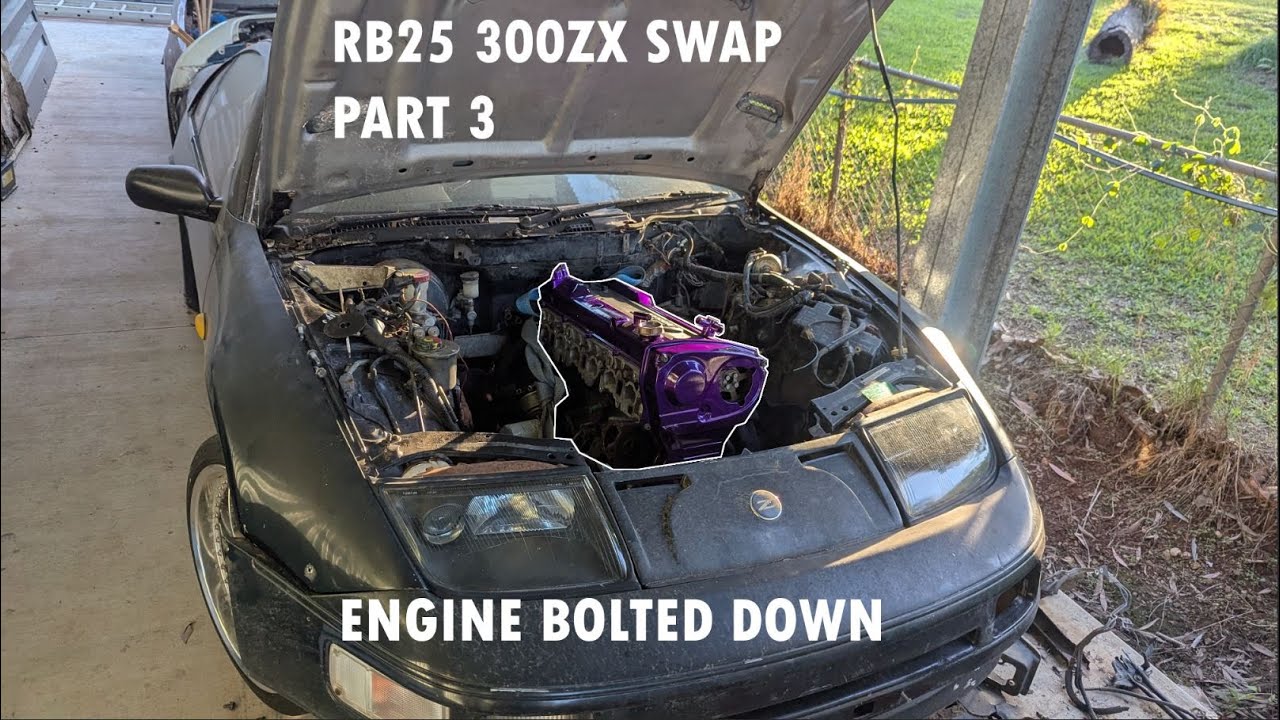 RB25 300ZX SWAP PART 3 MAKING THE ENGINE MOUNTS - YouTube