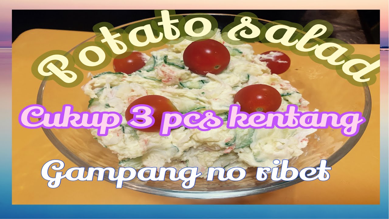 Japanese potato sarada || salad || masakan ku || vlog keluarga campuran ...
