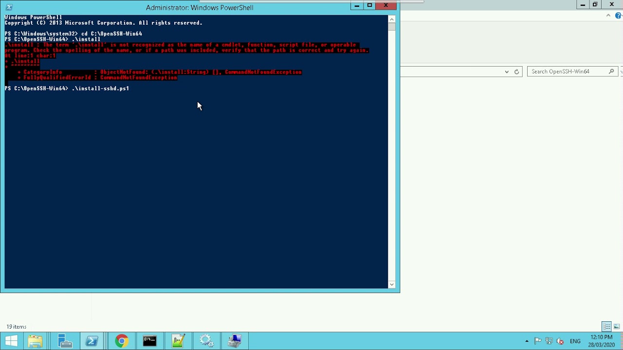 vpn over ssh part2 (openssh server installation on windows) - YouTube