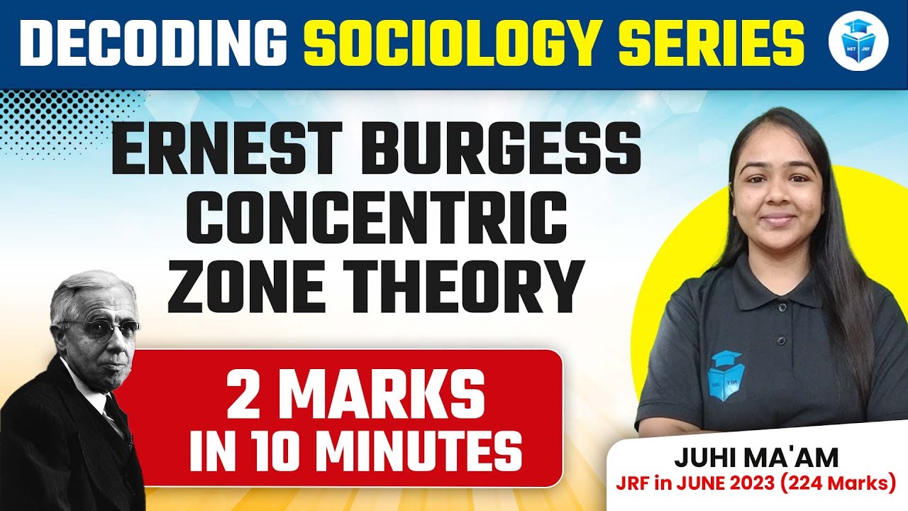 Ernest Burgess | Concentric Zone Theory | UGC NET Sociology 2024 ...
