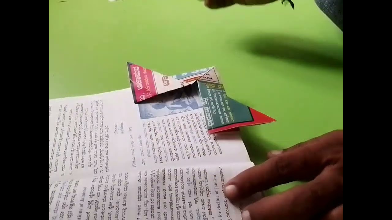 Paper clip for inserting a page in book - YouTube