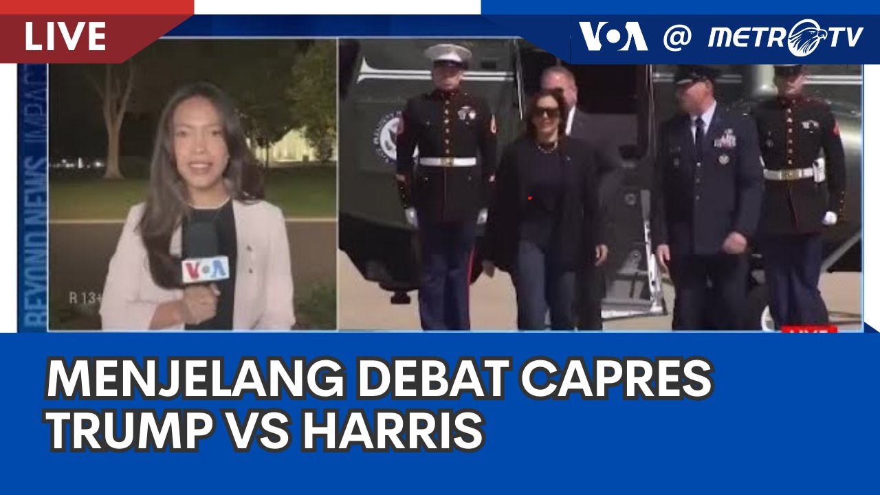 Laporan VOA untuk Metro TV: Jelang Debat Capres Trump vs Harris - YouTube