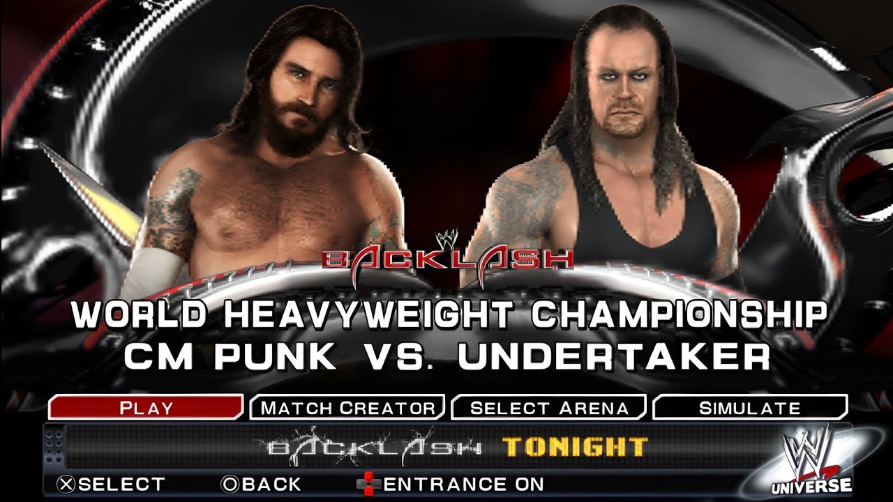 WWE SVR 2011-CM Punk Vs Undertaker For World heavyweight championship ...