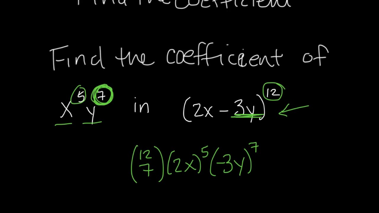 CA find the coefficient - YouTube