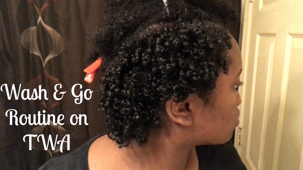 Easy Wash & Go Routine for TWA| Defining My Curls - YouTube