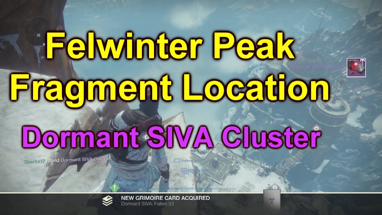 Felwinter Peak - Dormant Siva Cluster Location - YouTube