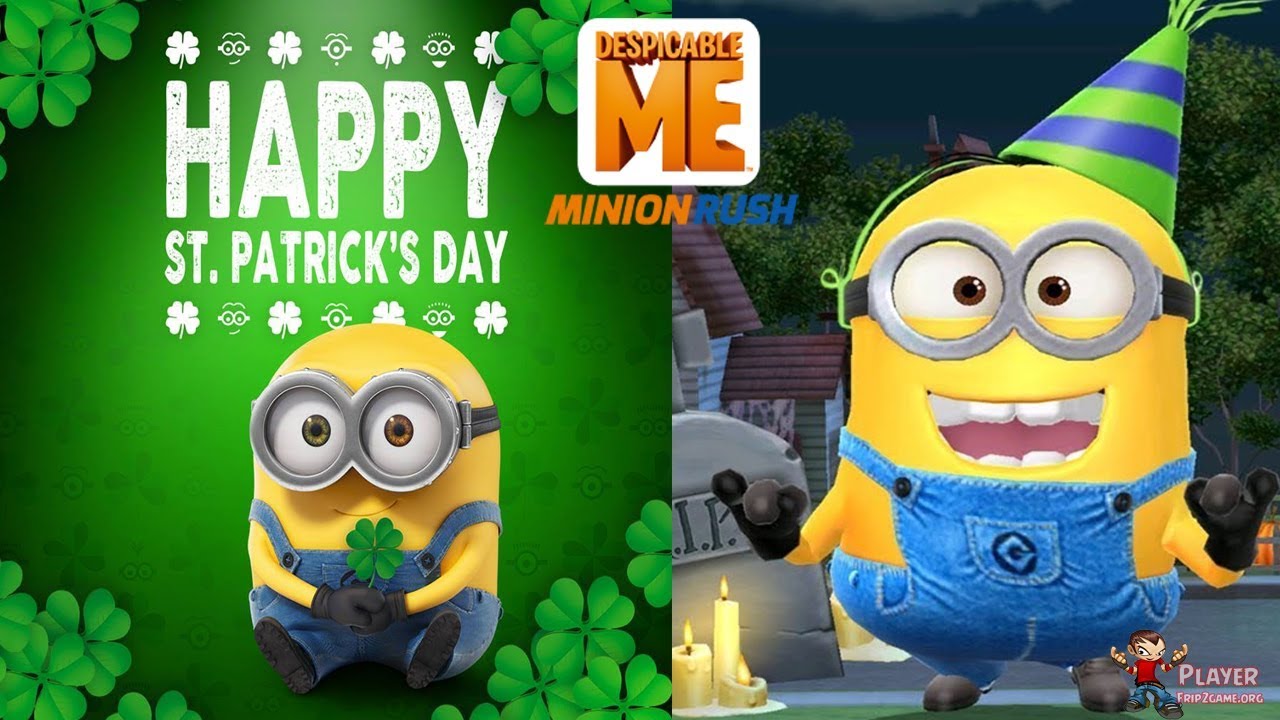 Despicable Me 2: Minion Rush - Partier Minion Happy St Partrick's Day ...