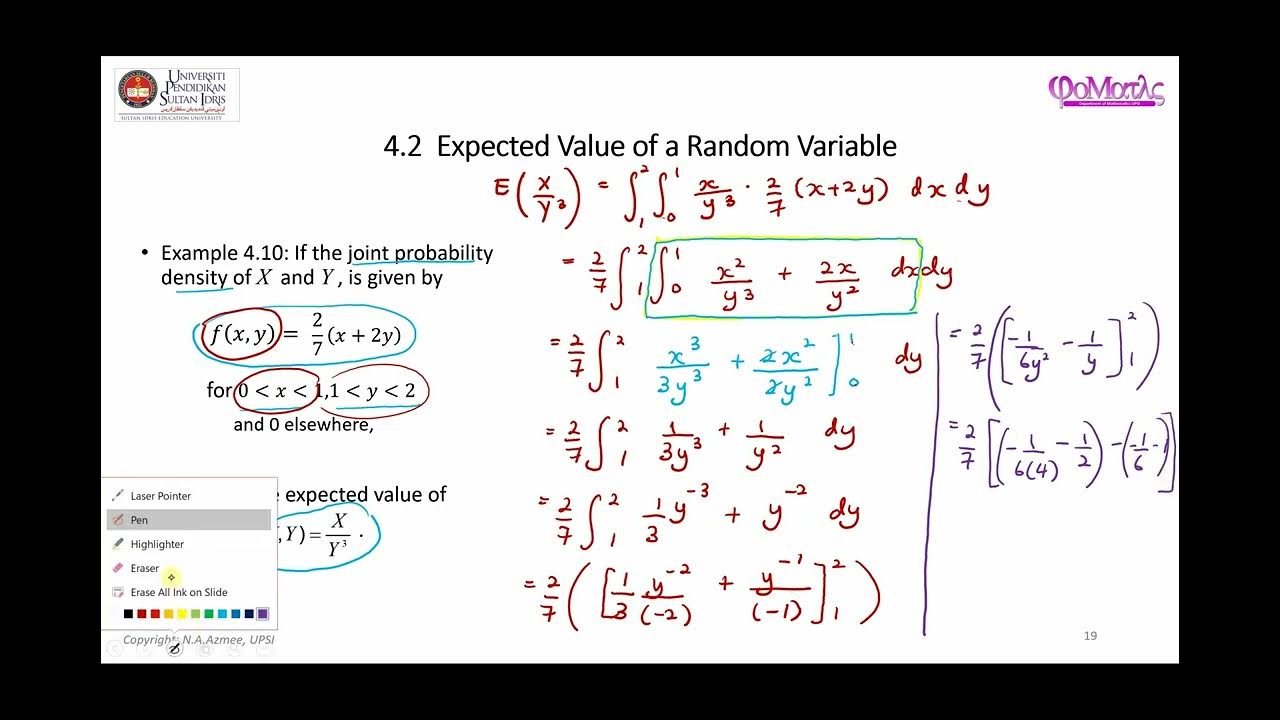 Mathematical Expectation for Function of Two Random Variables, g(X, Y ...