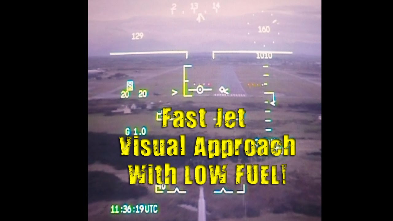 Fast Jet Visual Approach with Minimum Fuel! - YouTube
