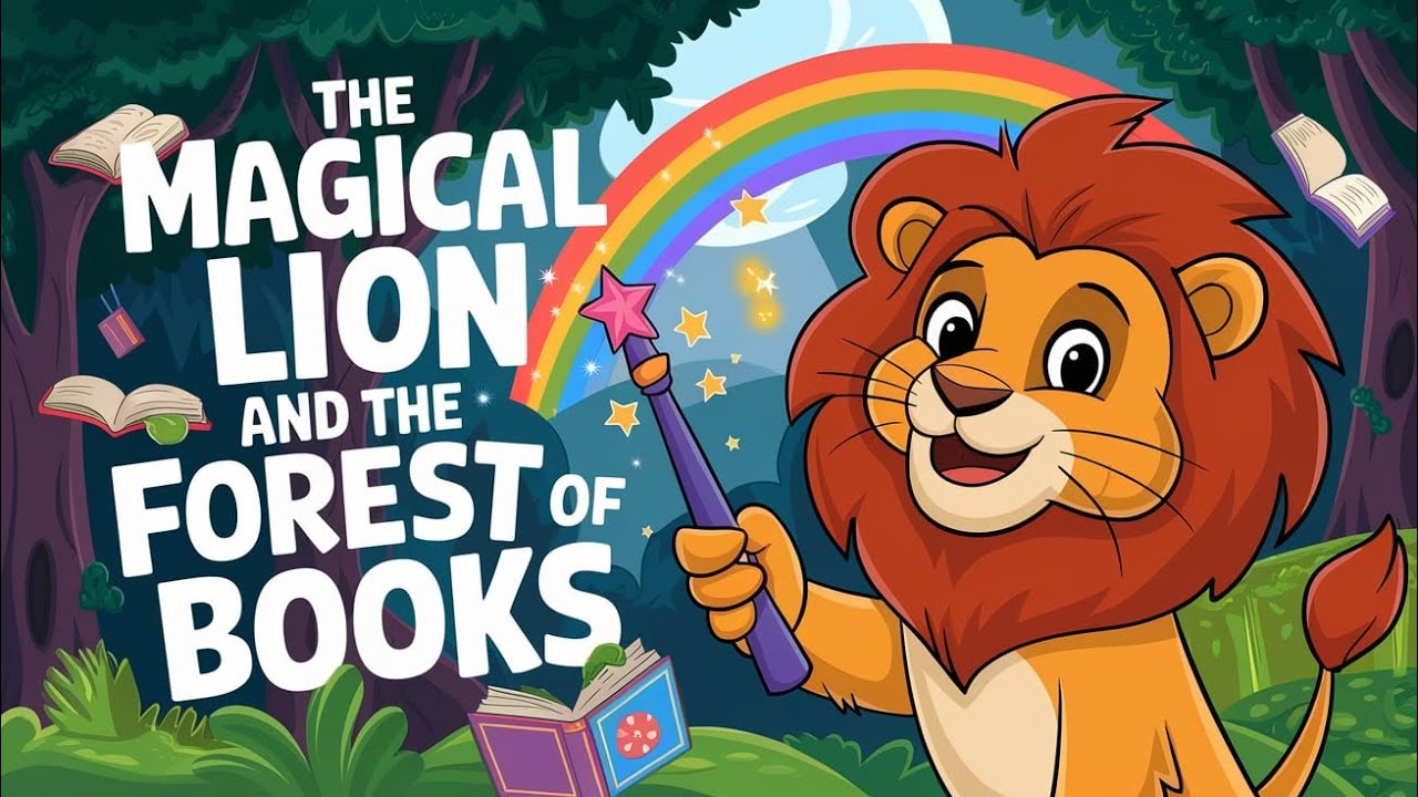 THE MAGICAL LION AND FOREST OF BOOKS - YouTube