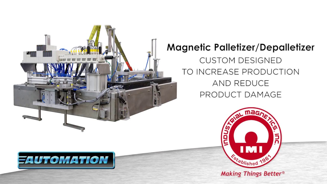 Custom Magnetic Palletizer/Depalletizer with Suction Cups - YouTube