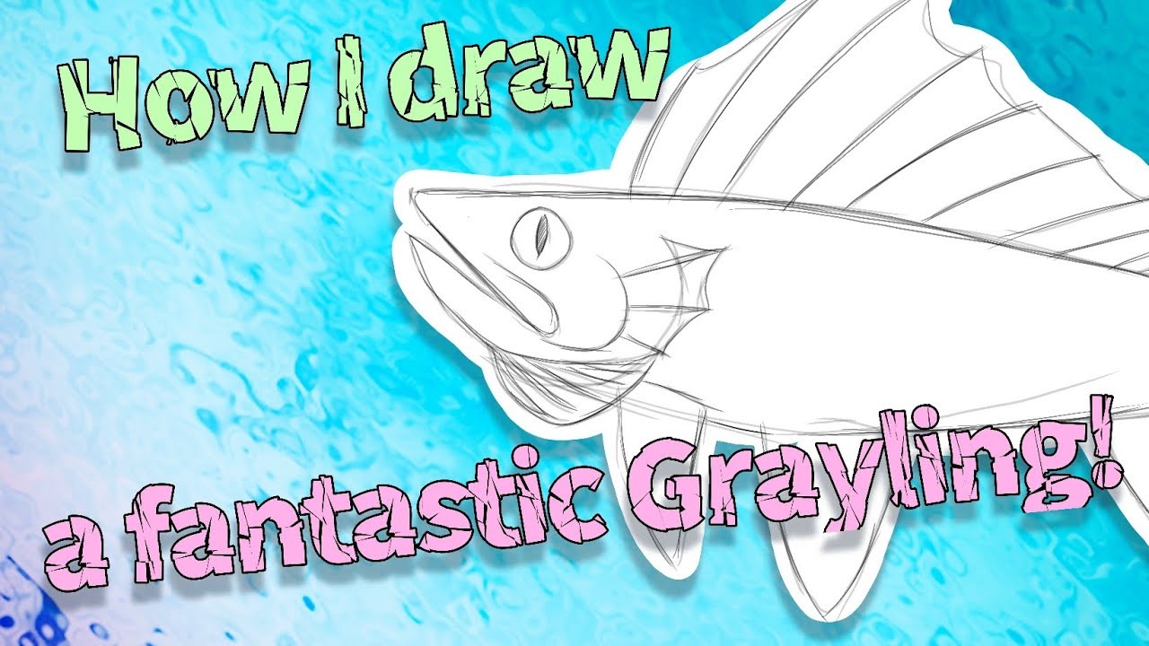 How I draw a FANTASTIC GRAYLING in IbisPaint X! - YouTube