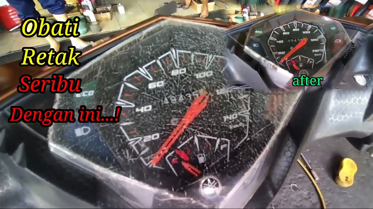 Cara menghilangkan retak pada kaca Spidometer dengan mudah - YouTube