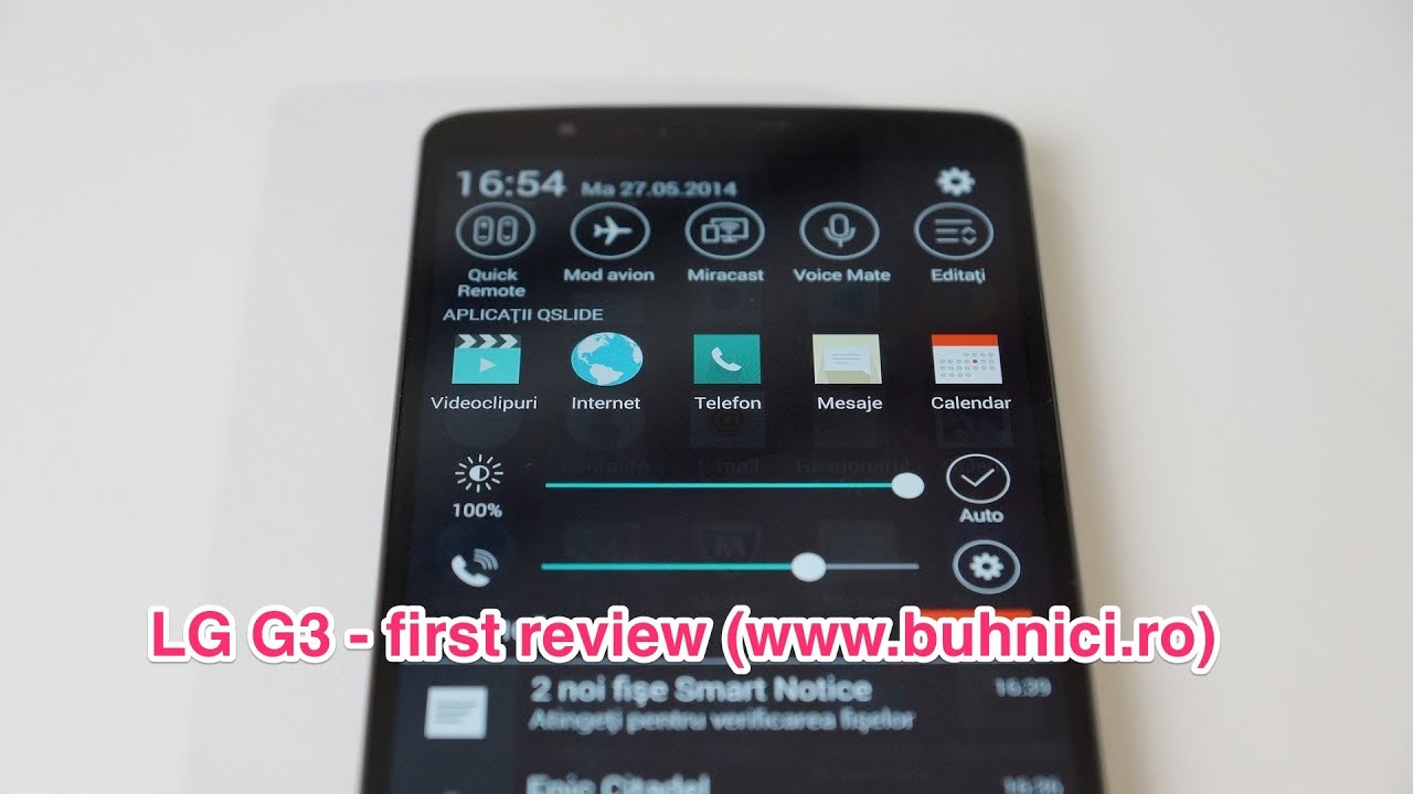 LG G3 D855 first review, hands-on (www.buhnici.ro) - YouTube