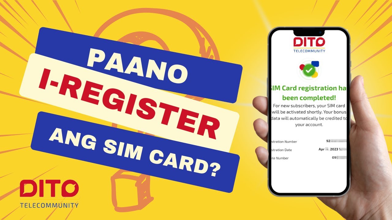 Paano magregister ng DITO sim card | | How to register DITO sim card ...
