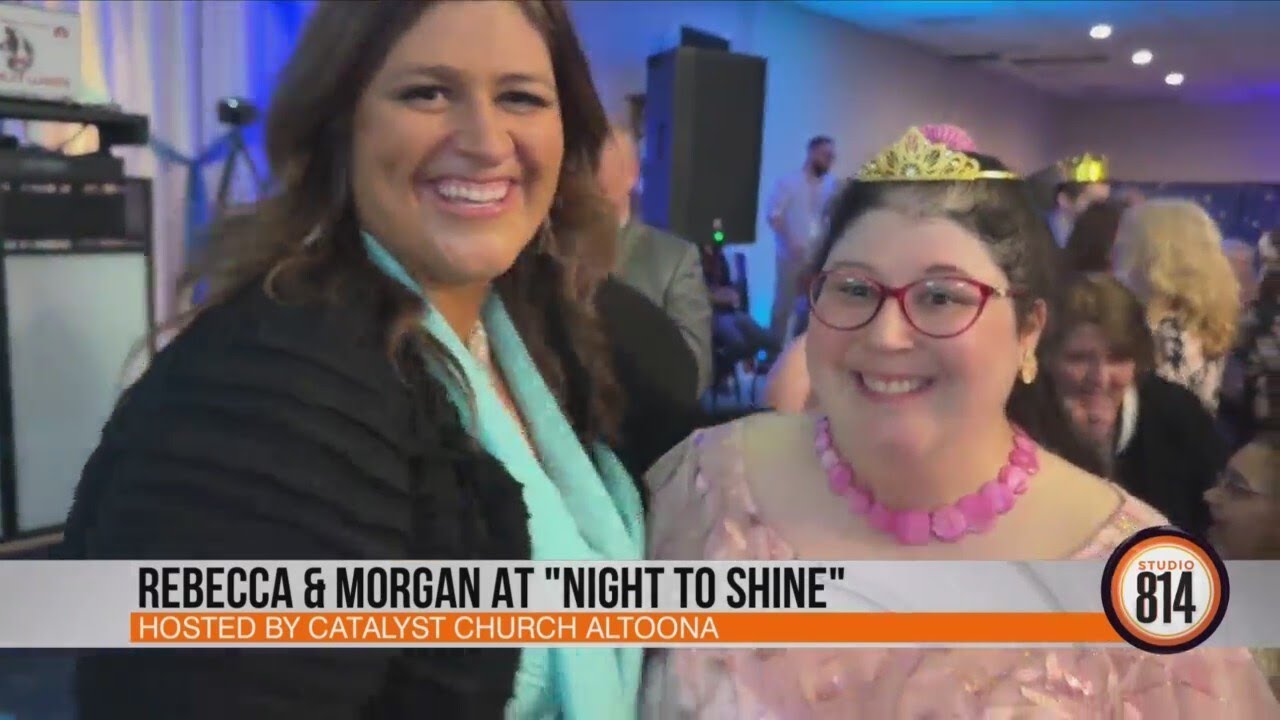 Rebecca Petner and Morgan Koziar at "Night To Shine" 2024 WTAJ Studio ...