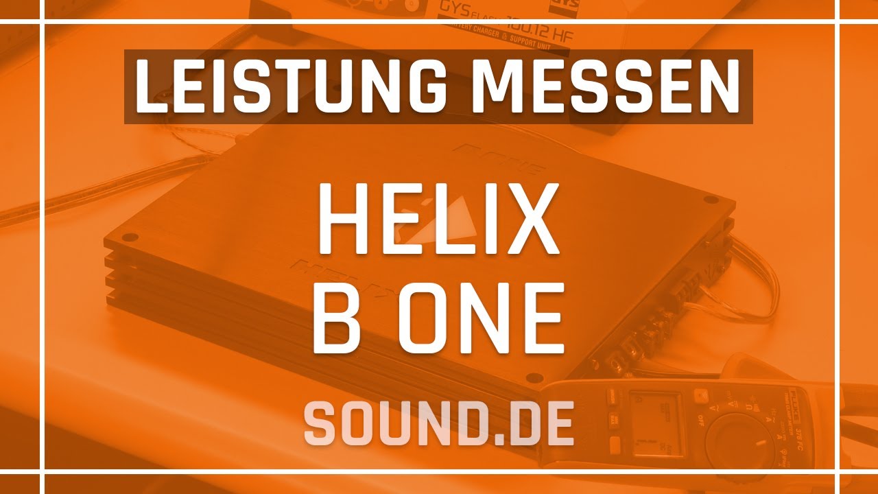 Helix B One - Leistungsmessung Monoblock Endstufe - YouTube