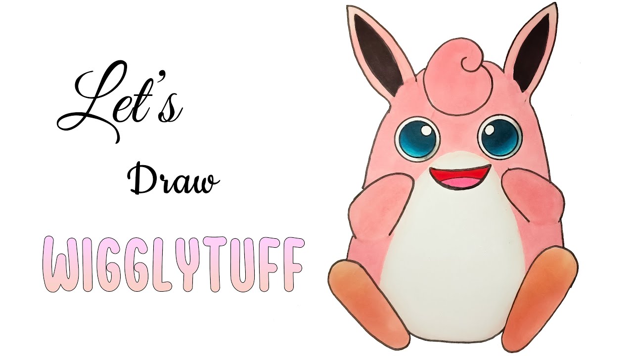 How to Draw Wigglytuff | Step by Step Art Tutorial | 4K - YouTube