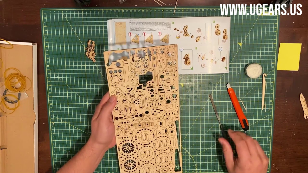 UGears Scrambler UGR-10 with Sidecar Assembly Video by Ukidz LLC ...