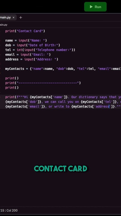 Day THIRTEEN to BECOME a DEVELOPER. Dictionaries #shorts #100daysofcode #python - YouTube