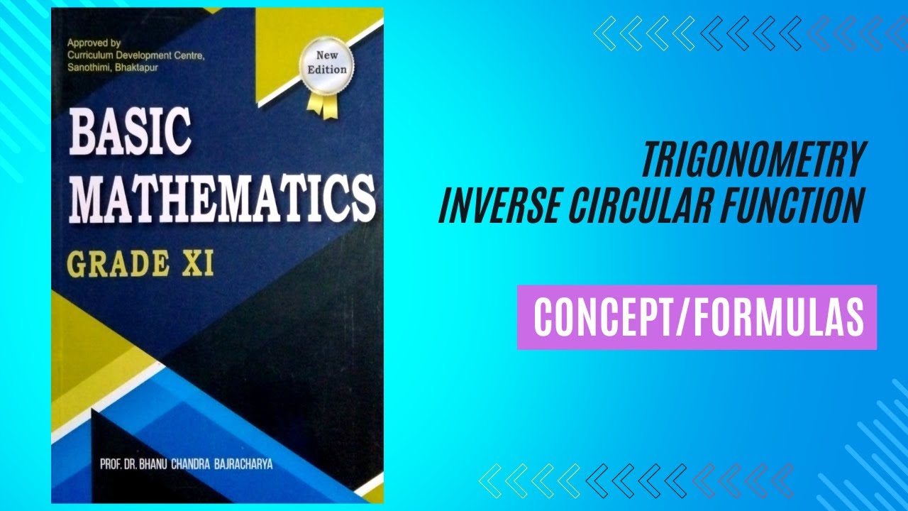 Inverse circular ( trigonometric ) function, Basic Mathematics, class ...