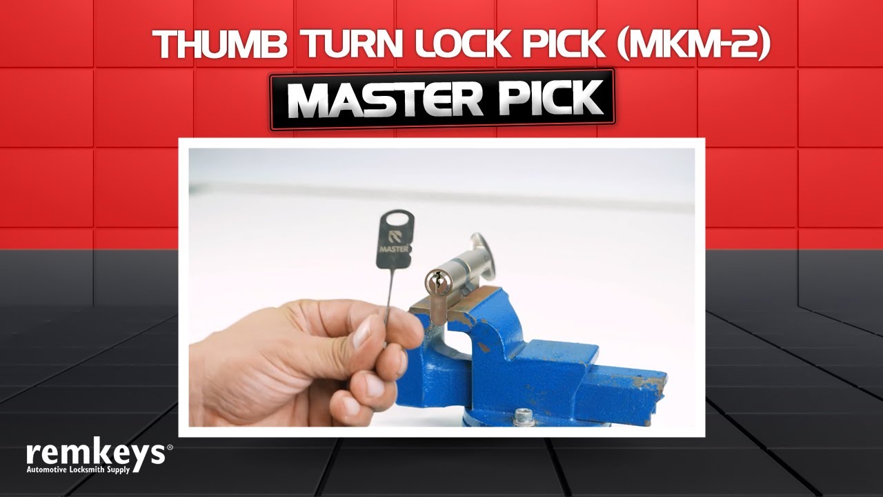 Thumb Turn Lock Pick (MKM-2) / How to use? - Remkeys - YouTube