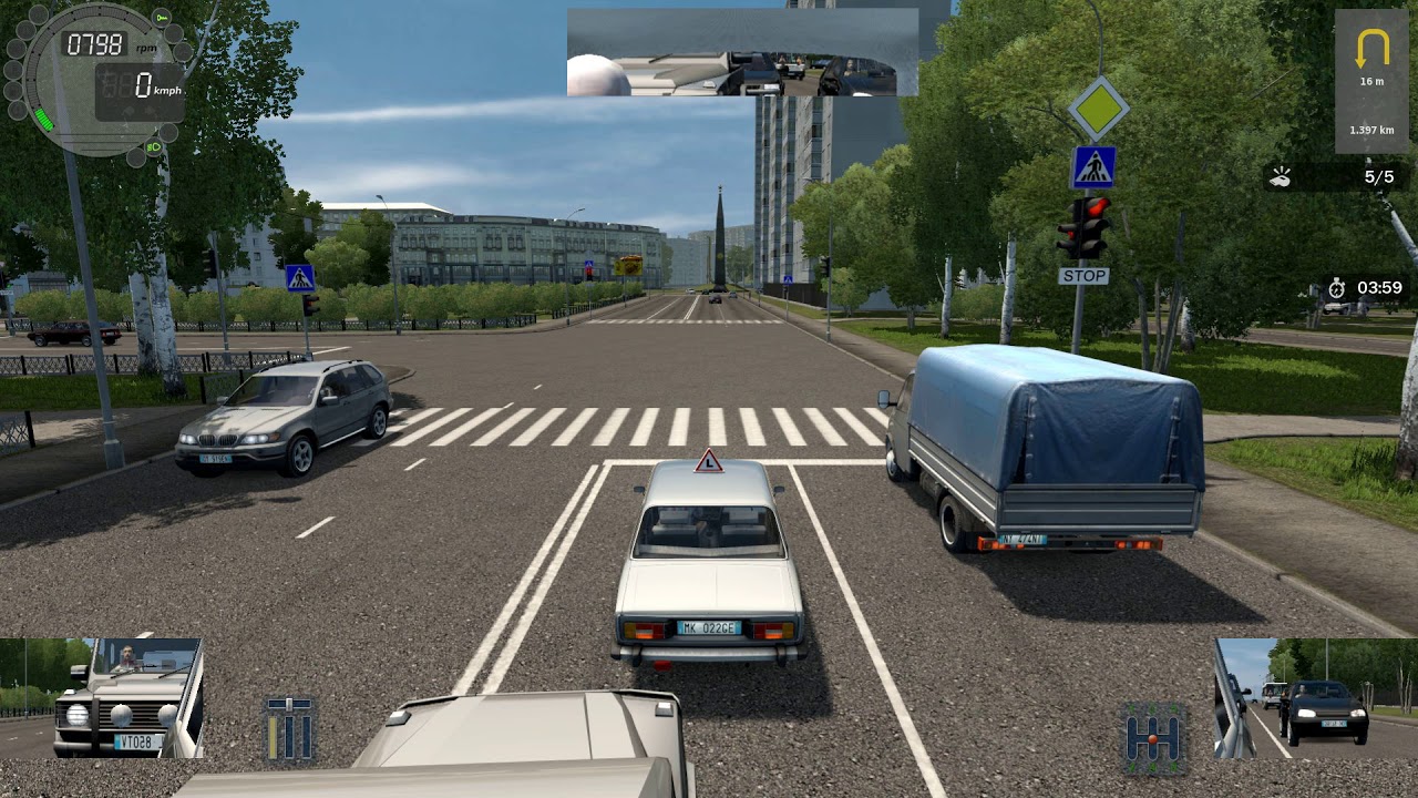 City car driving. City test after patch 1.5.9 - YouTube