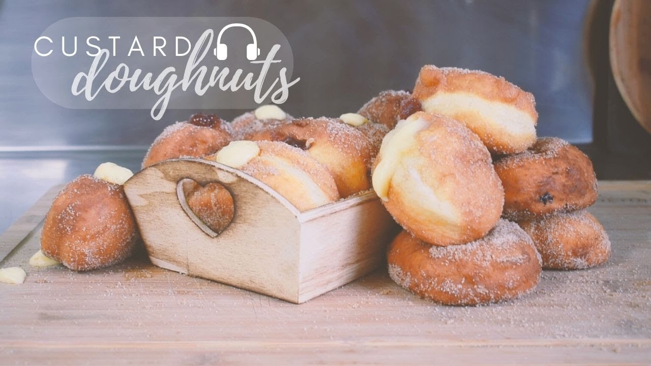 Donut resist Vanilla Custard filled Donuts | Donut ASMR - YouTube