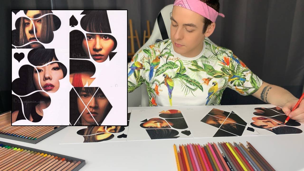 How To Draw | Alice in Borderland | Drawing 4 Portraits At The Same ...