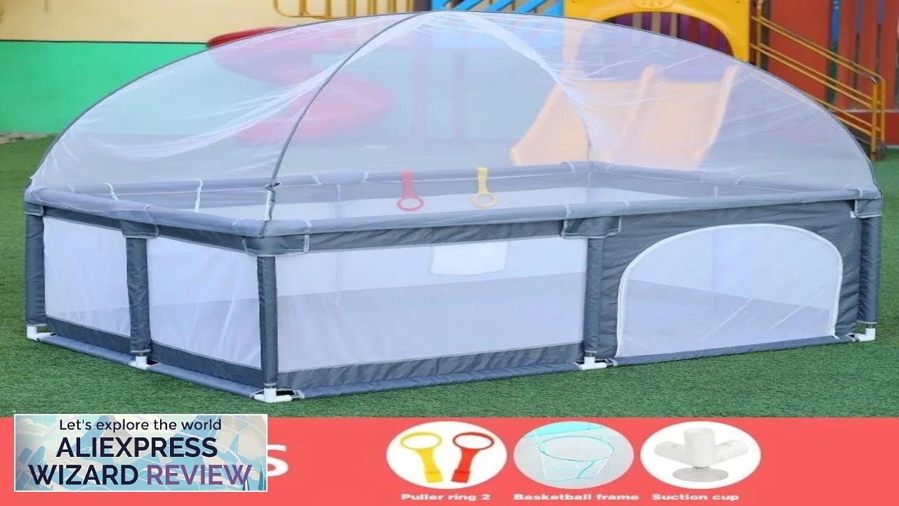 IMBABY Baby Playpens with Mosquito Net Playpen for Children Safety ...