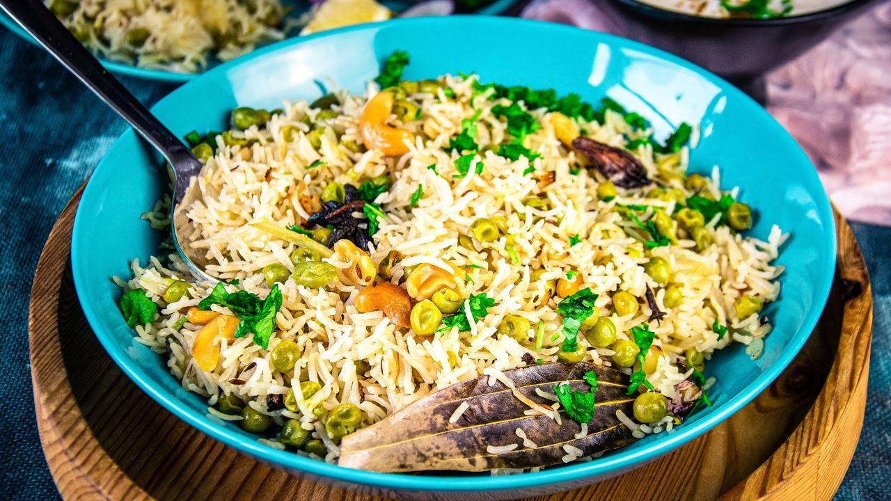 Easy & Delicious Matar Pulao Recipe in Pan & Pressure Cooker - Quick ...