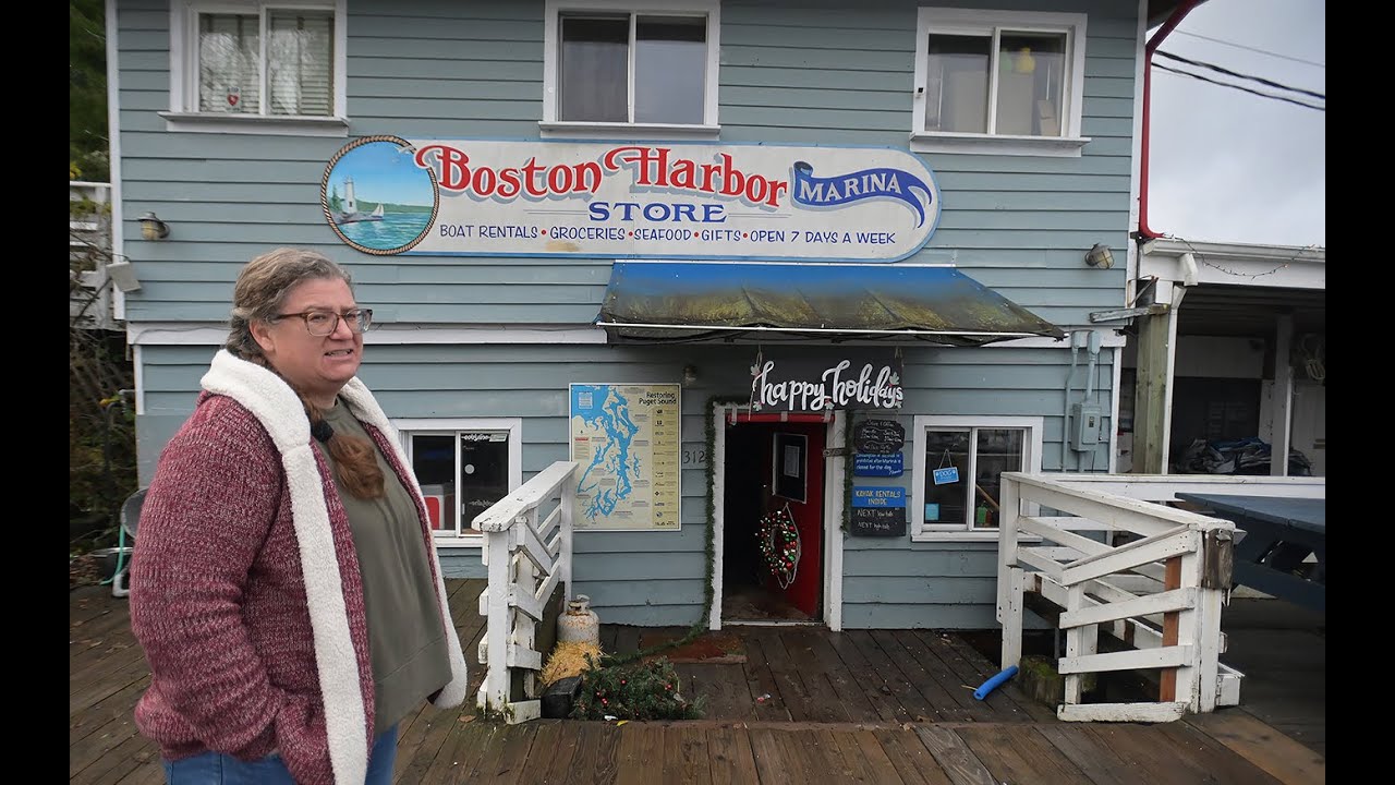 Boston Harbor Marina near Olympia closed due to damage from record tidal flooding - YouTube