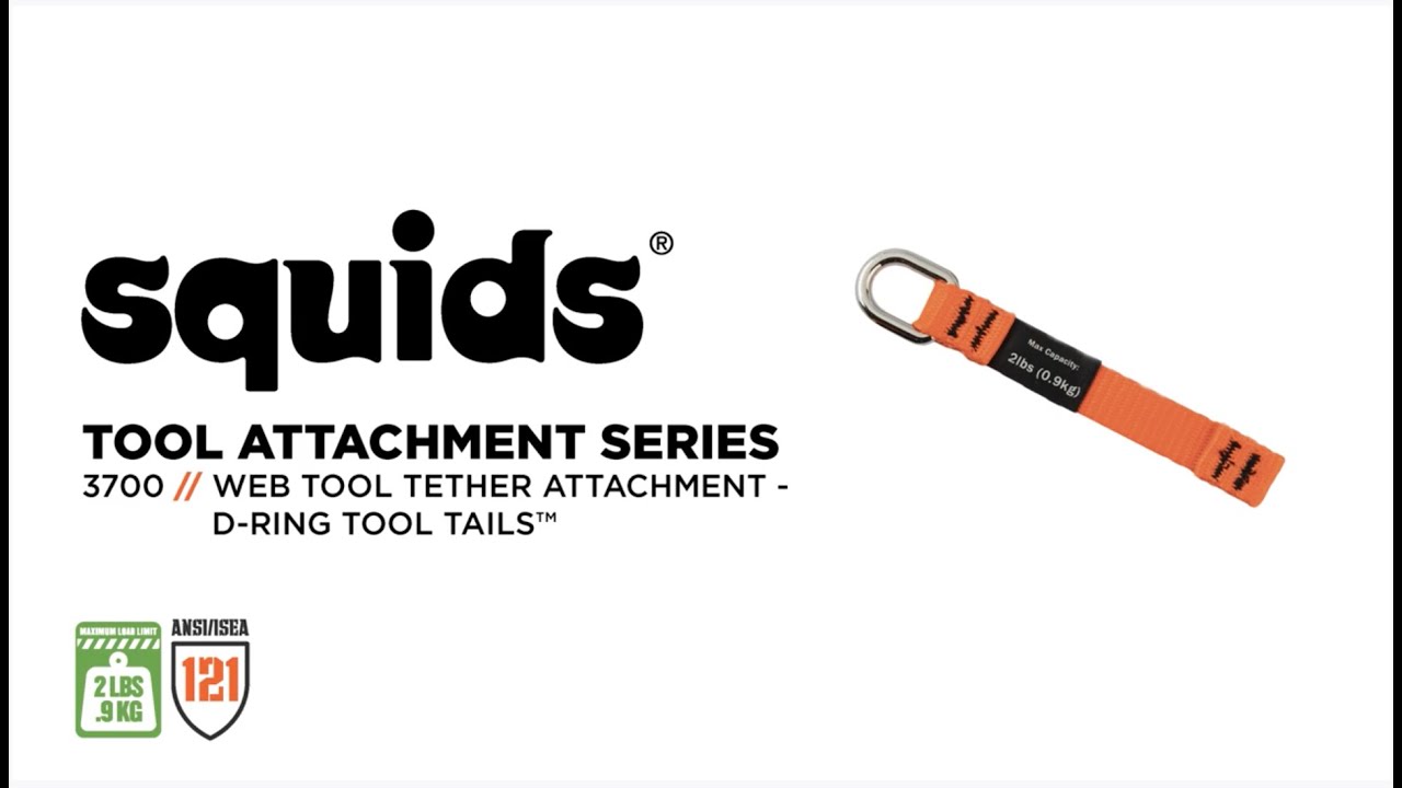 Squids® 3700 Web Tool Tether Attachments Create Retrofit Attachment Points for Secure Tethering ...