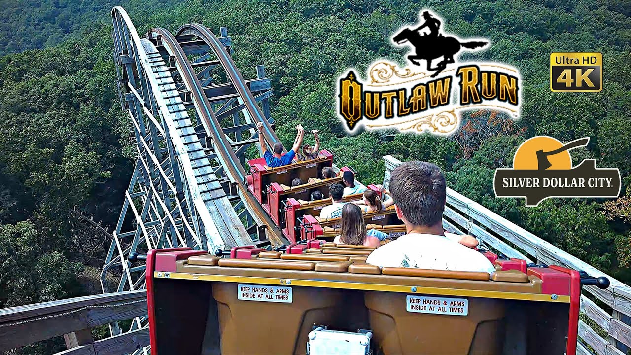2024 Outlaw Run Roller Coaster On Ride Back Seat 4K POV Silver Dollar ...