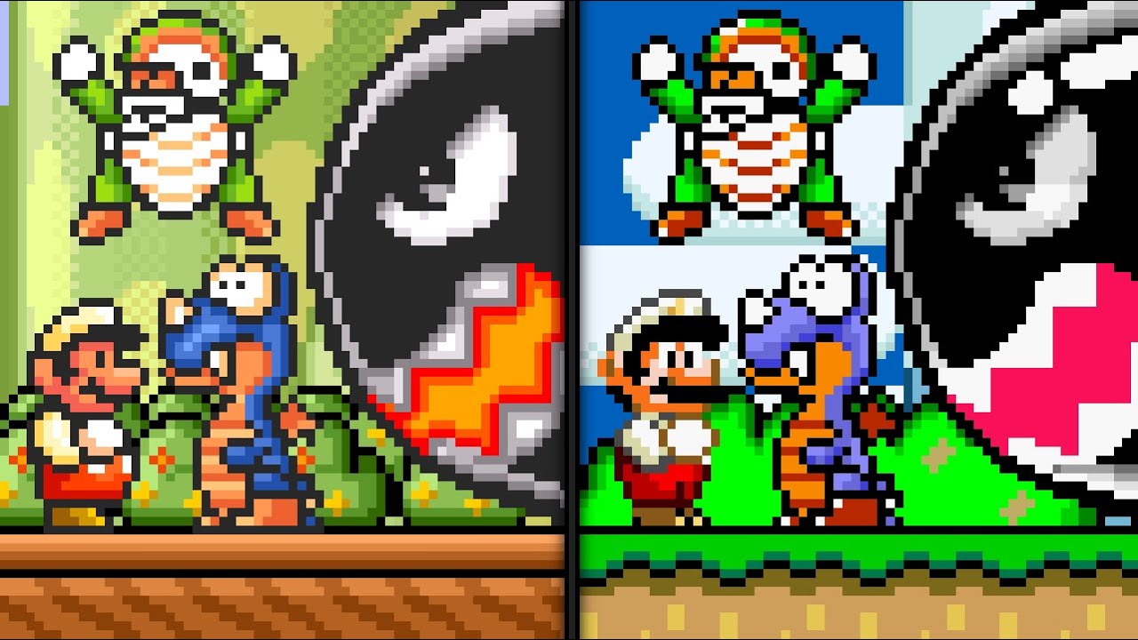 Super Mario World (SMB3 Style) - World1: Yoshi's Island (Walkthrought ...