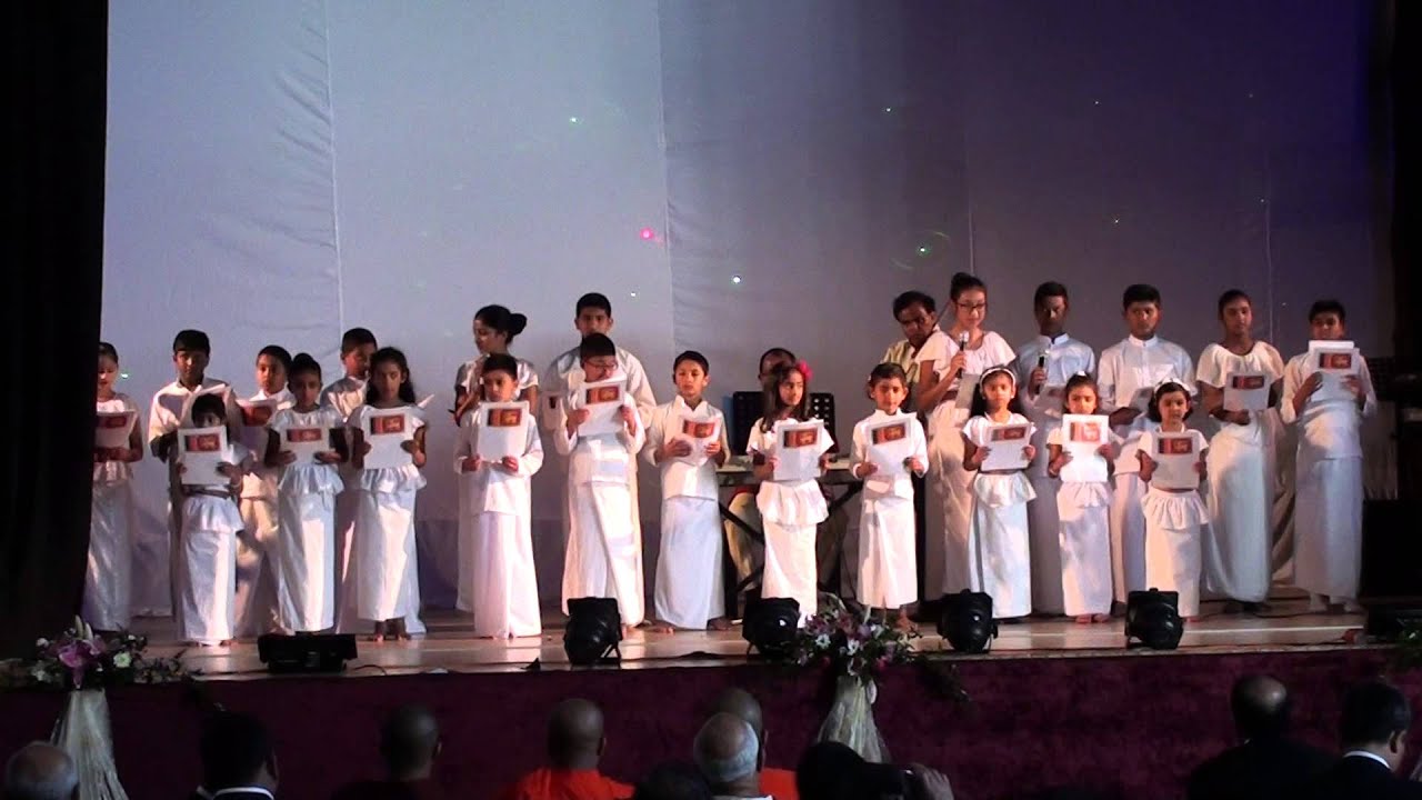 Children's Group Song at Thames Vihara New Year Celebrations 2015 - YouTube