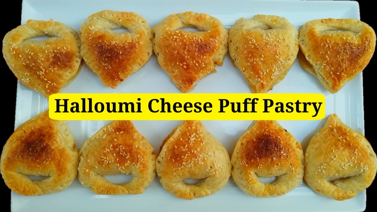 Halloumi Cheese Puff Pastry || Puff Pastry Recipe || Puff Pastry Recipe ...