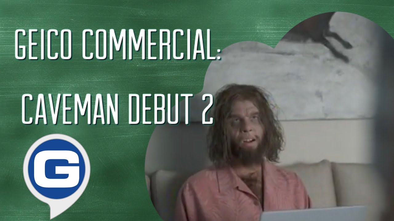 GEICO Commercial - Caveman Debut 2 🧔🏽‍♀️📺 (2004) - YouTube