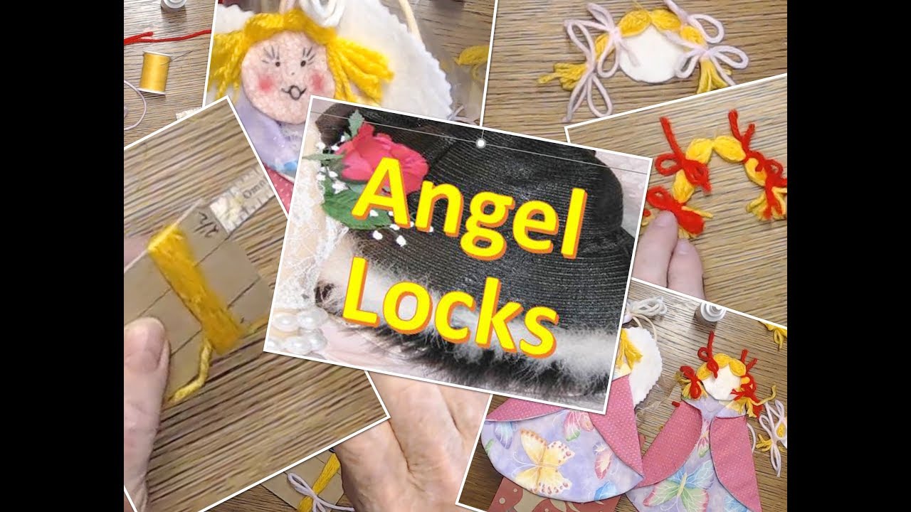 How to make hair for a simple angel decoration. - YouTube